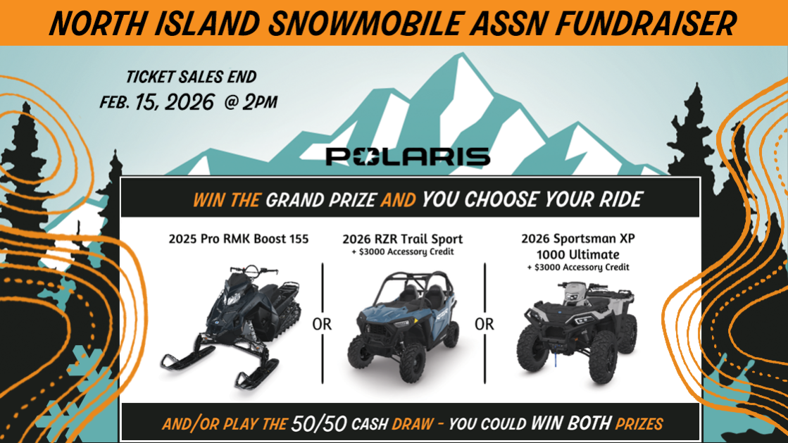 Win the Grand Prize and Choose a new Snowmobile, Quad or Side-by-Side RZR*