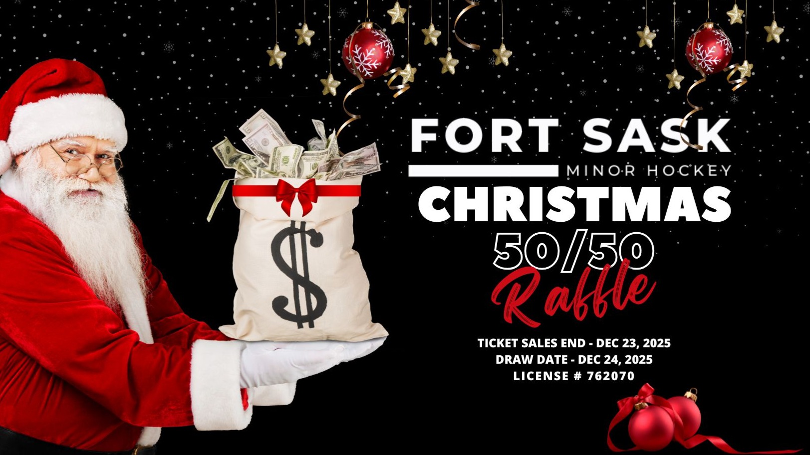Fort Sask Minor Hockey 50/50 Cash Raffle Draw #12 | Rafflebox