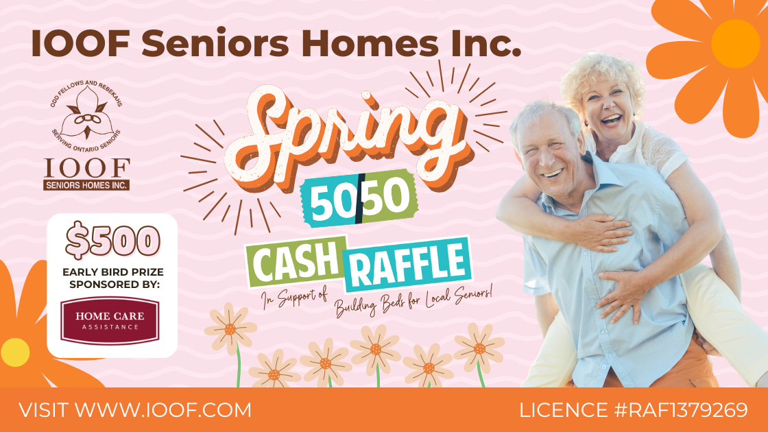 IOOF Seniors Homes 50/50 Spring Raffle | Rafflebox