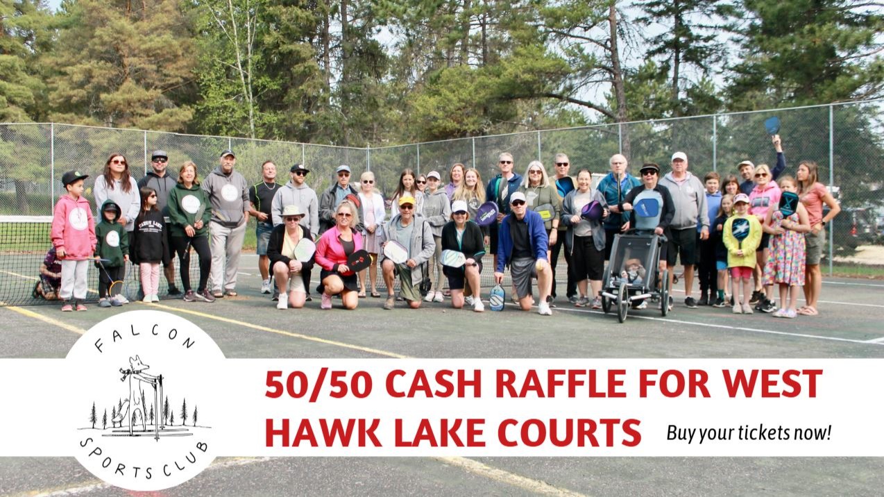 50/50 Cash Raffle Fundraiser for West Hawk Lake Courts-2 | Rafflebox