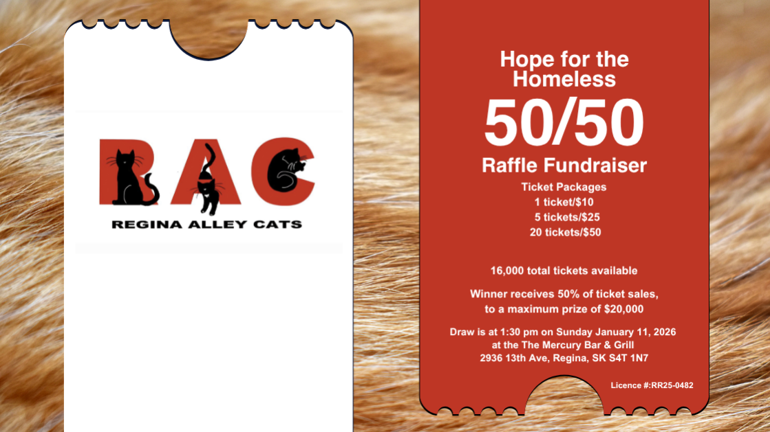 Regina Alley Cats Hope for the Homeless | Rafflebox