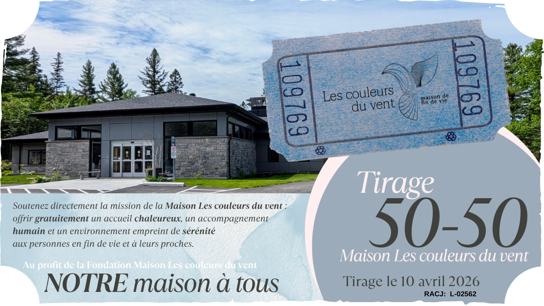 Le 50-50 bénéfice Maison Les couleurs du vent